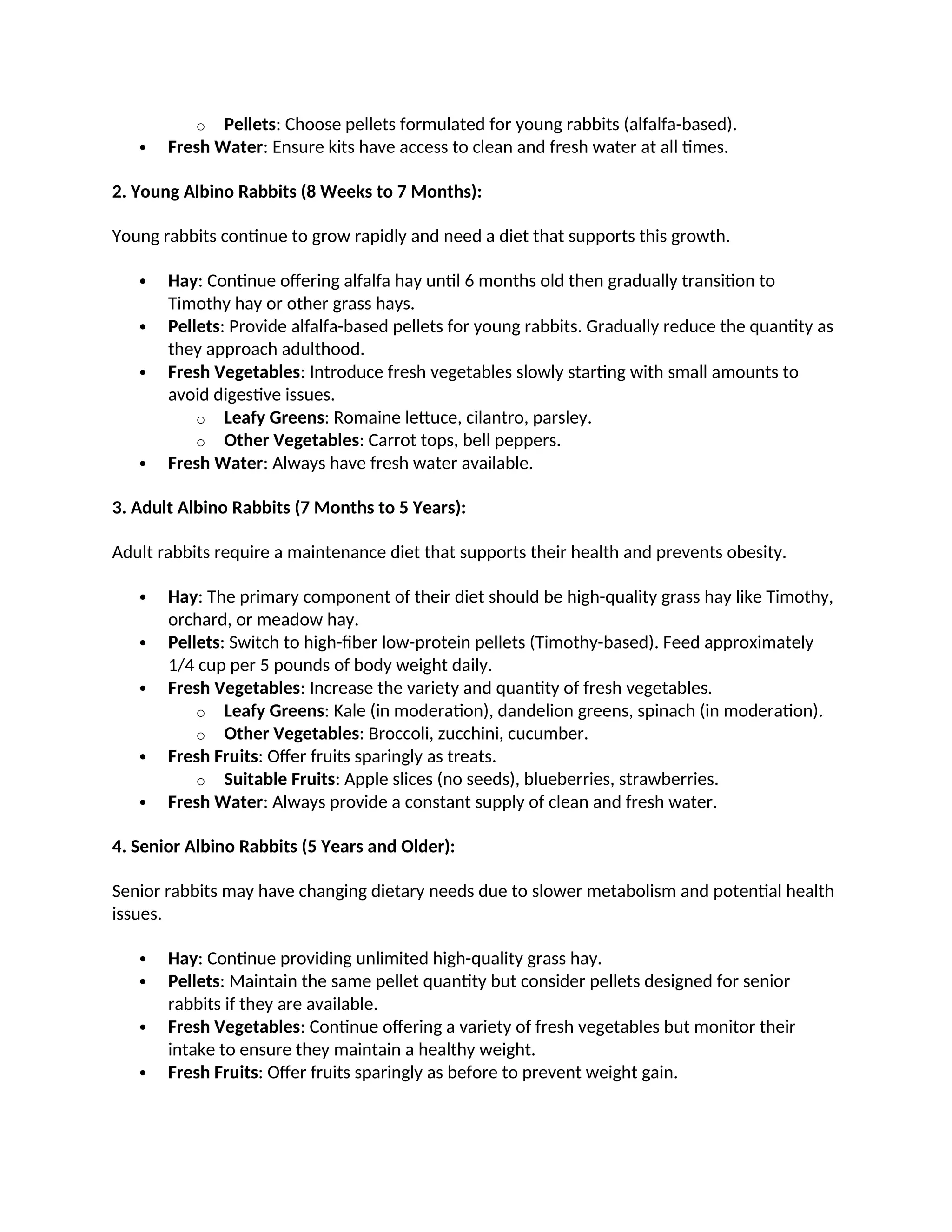 What do Albino Rabbits Eat: List of Foods for Albino Rabbits | DOCX