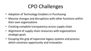 Chief Purchasing Officers Challenges and Goals | PPT