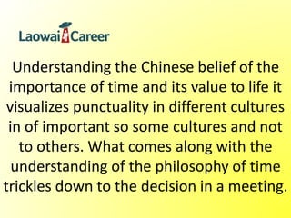 How do Chinese people think of time? | PPTX
