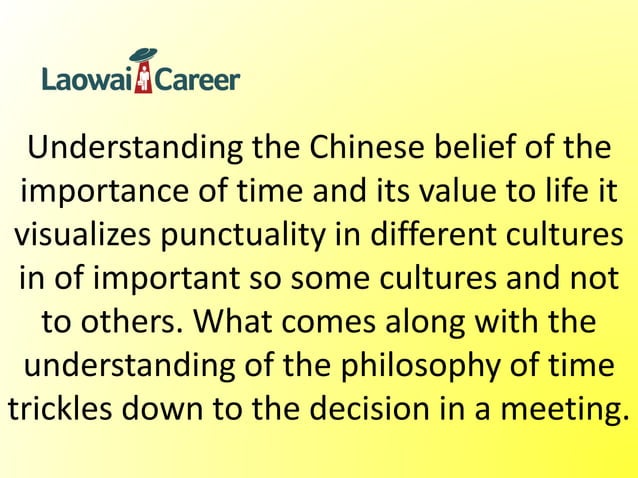 How do Chinese people think of time? | PPTX
