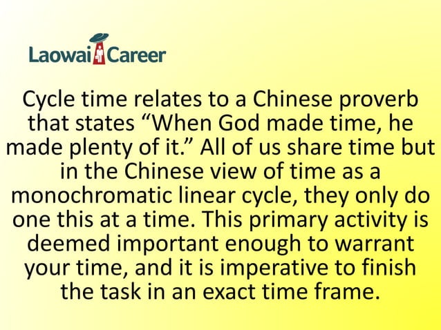 How do Chinese people think of time? | PPTX