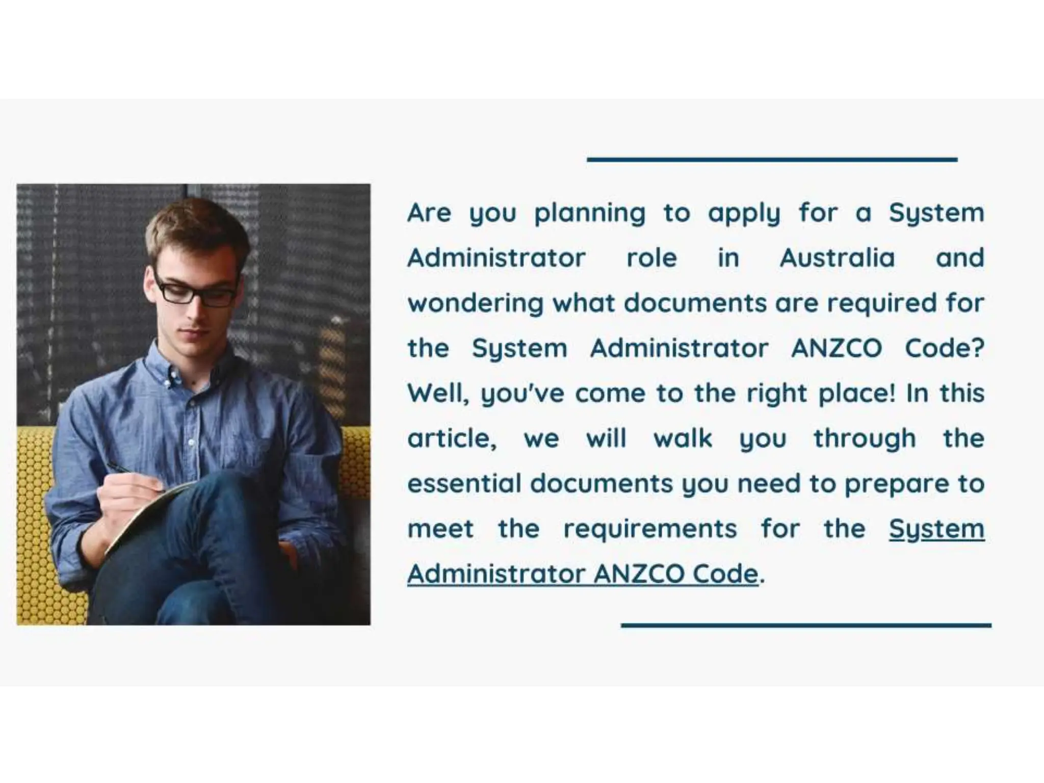 What Documents are Required for System Administrator ANZCO Code | PPTX