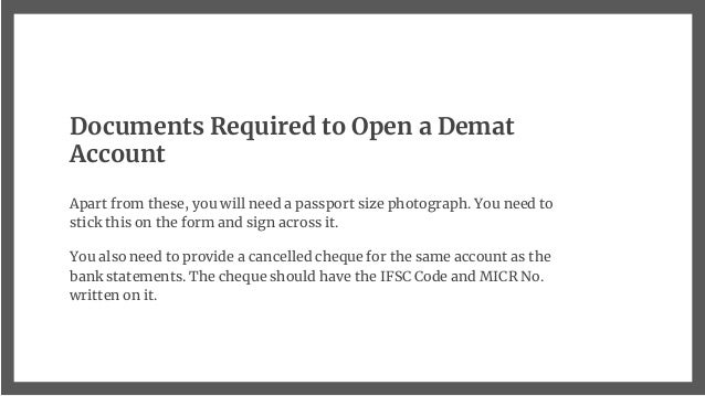 What Documents Do You Need to Open a Demat Account?
