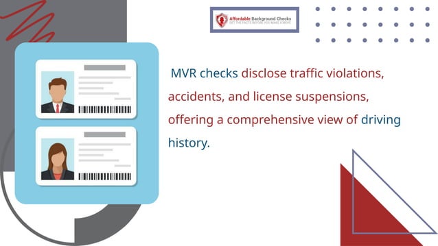 What Does an MVR Check Reveal to Employers | PPT