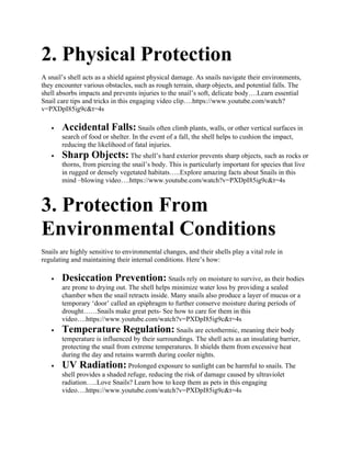 WHAT DOES A SNAILS SHELL PROTECT IT FROM..docx