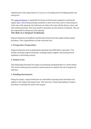 What does a Surgical Technician do Pros and Cons of Being One.pdf