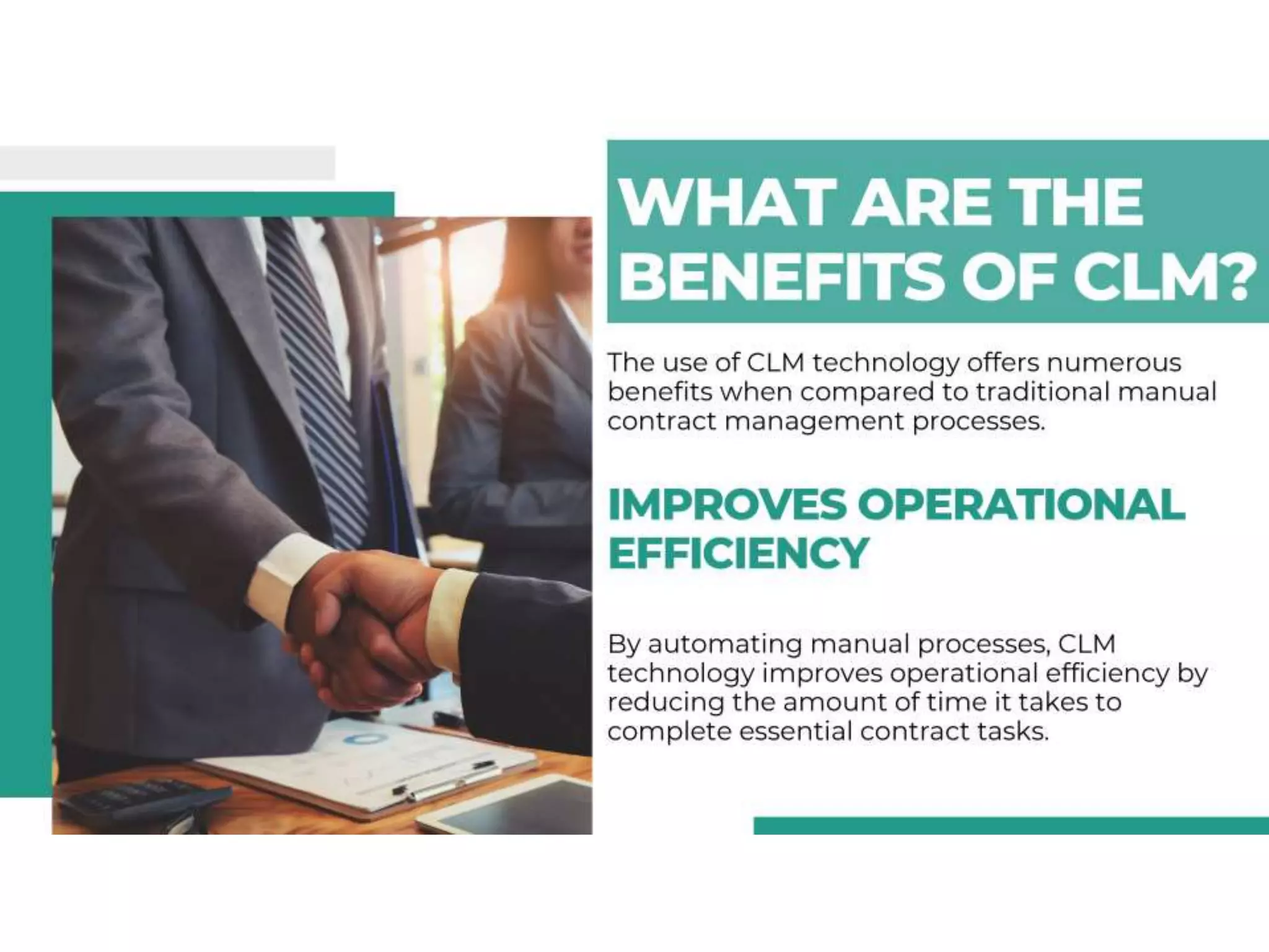 What does contract lifecycle management (CLM) technology do? | PPT