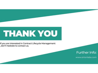 What does contract lifecycle management (CLM) technology do? | PPT