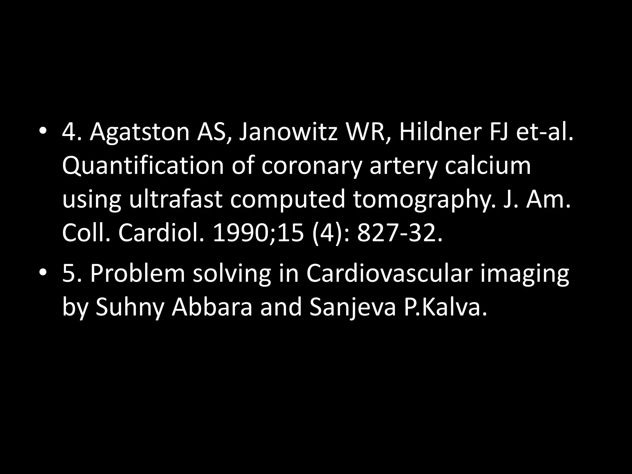 What does coronary calcium score mean ? | PPTX