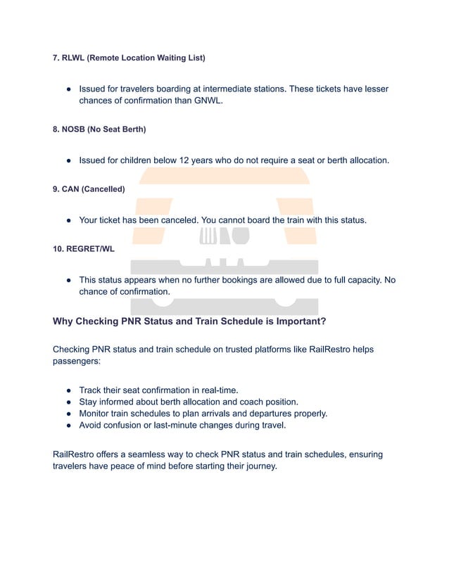 What Does Each PNR Status Code Mean_ Complete List for Rail Travelers.pdf