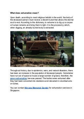 What does exhumation mean.pdf