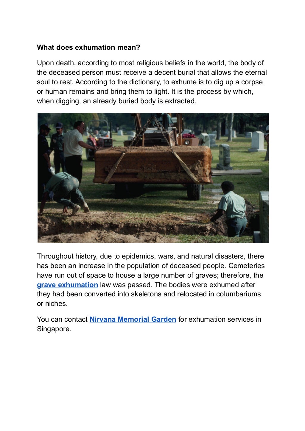 What does exhumation mean.pdf