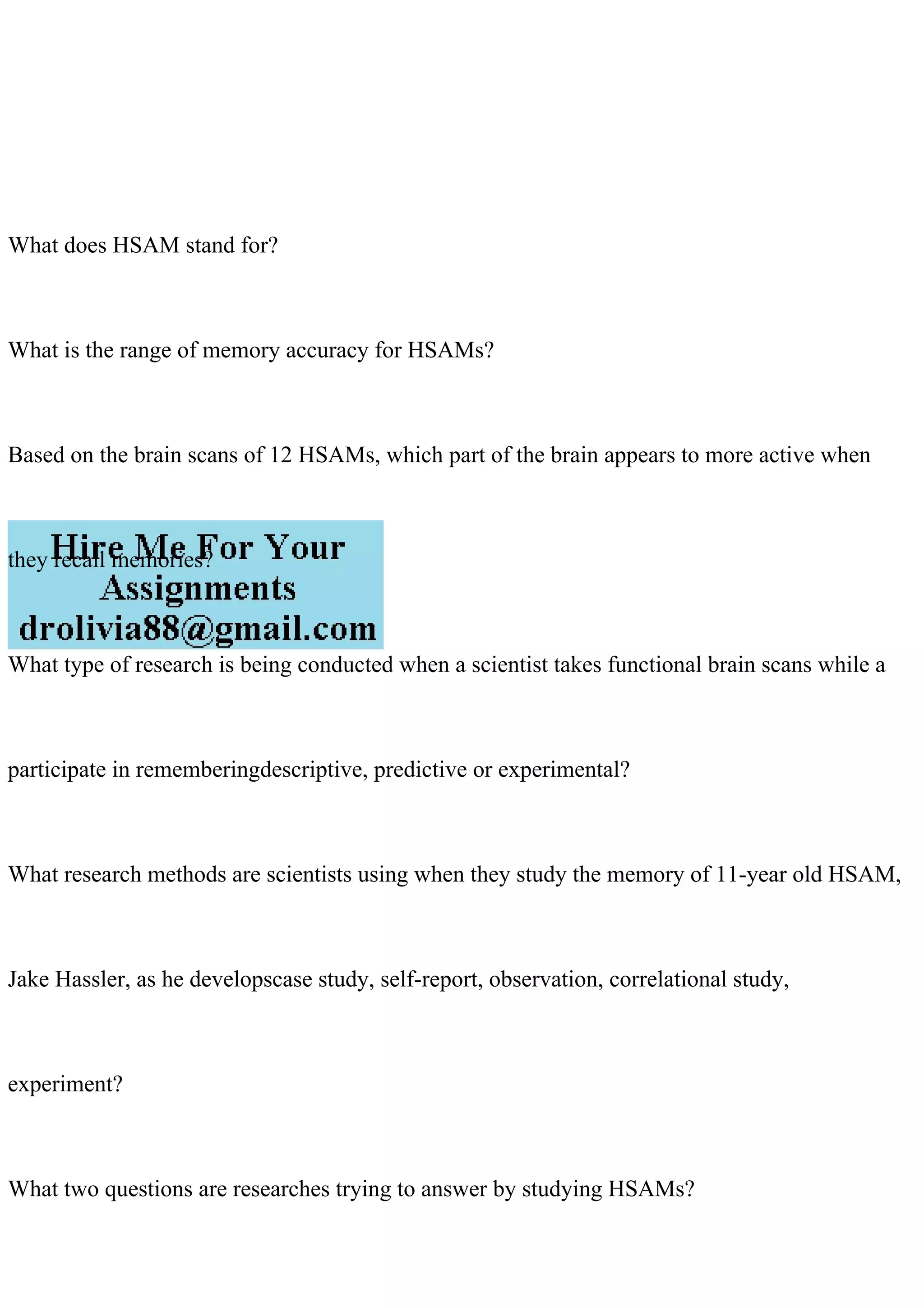 What does HSAM stand forWhat is the range of memory.pdf