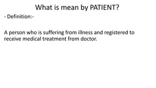 What does it mean by Patient.pptx