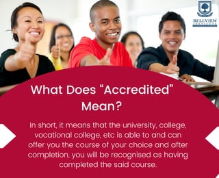 What Does it Mean for a College to be “accredited”? | PPT
