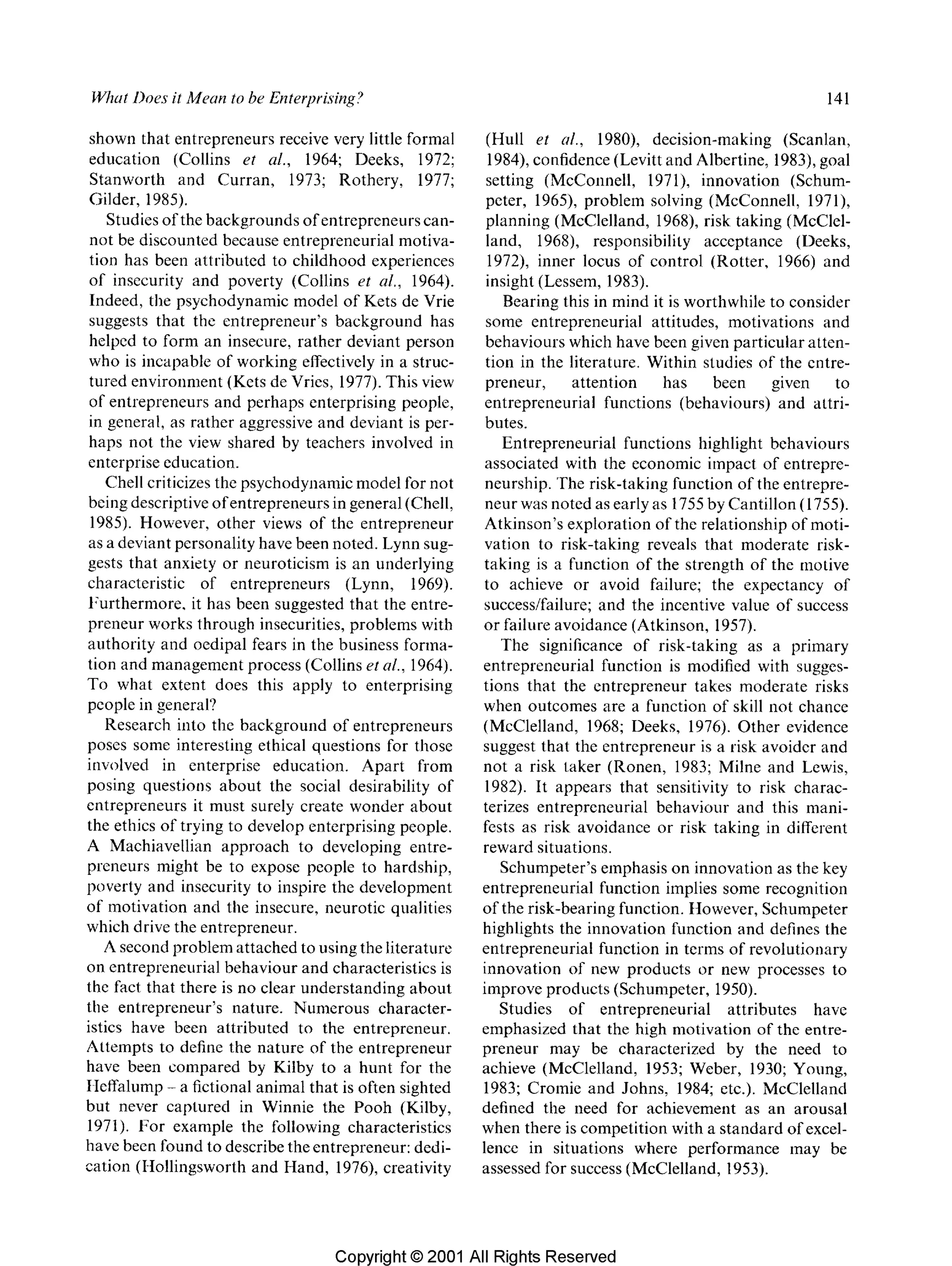 What does it mean to be enterprising | PDF