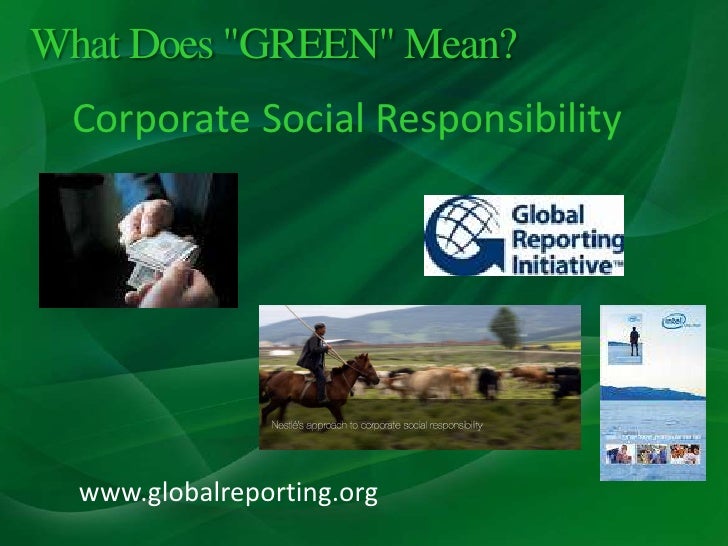 What Does It Mean To Go Green