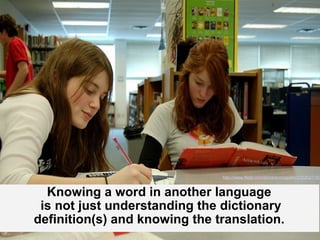 What does it_mean_to_know_a_word_ | PPT