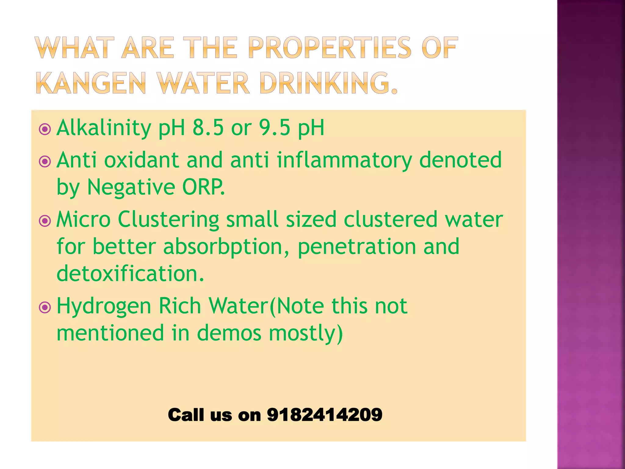 What does kangen water do your body Health benefits & best price | PPT