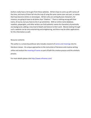 “What does my name mean” research name meanings online