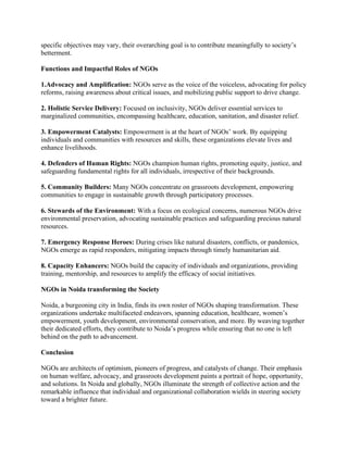 What does NGO stand for and what is their purpose.pdf | Non-Profit ...