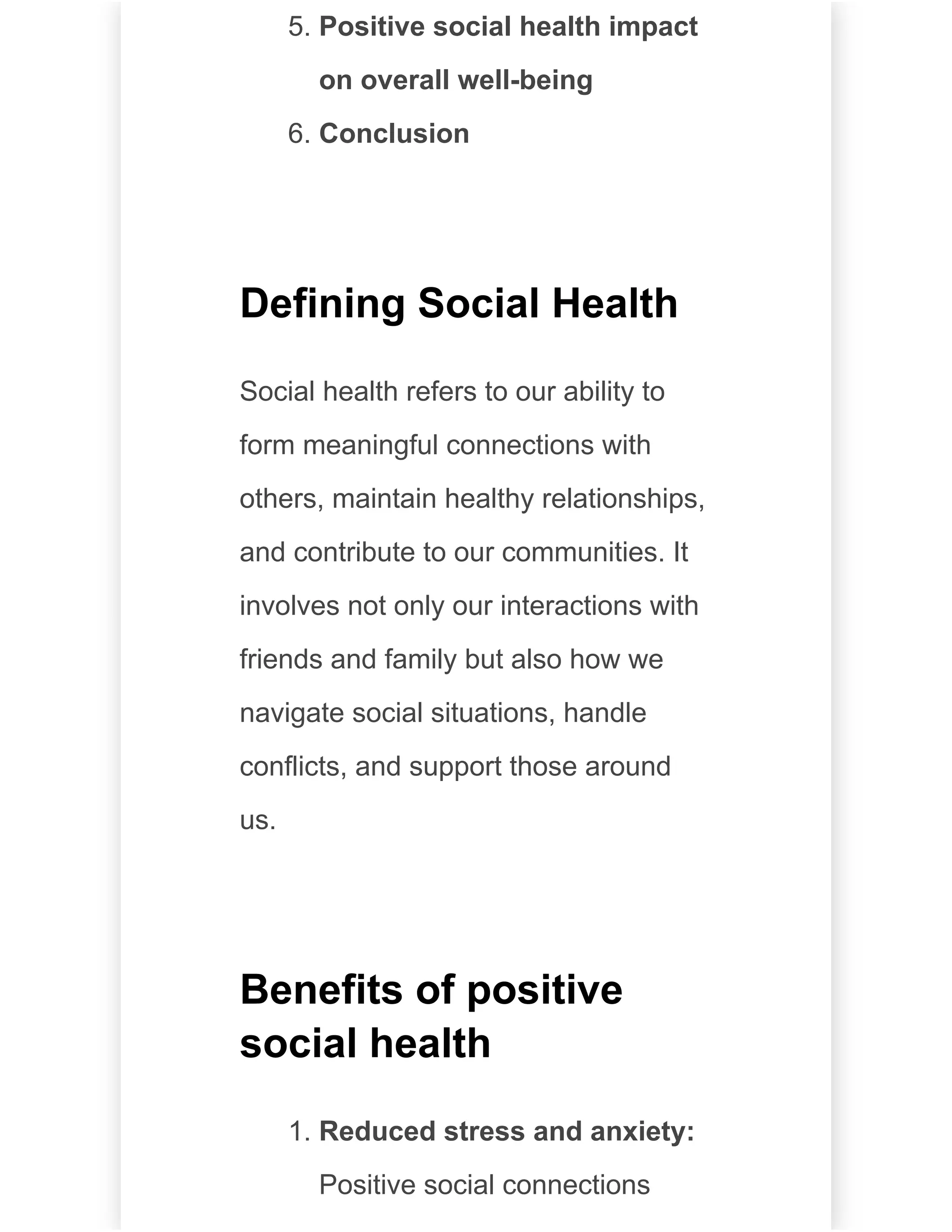 What does positive social health mean.pdf | Mental Health | Diseases ...