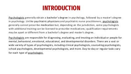 what does psychologist do? | PPT