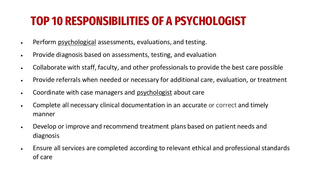 what does psychologist do? | PPT