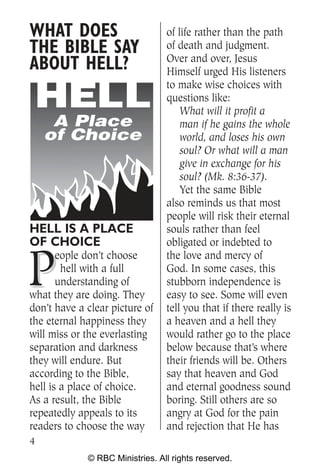 What Does The Bible Say About Hell | PDF | Christianity | Religion ...