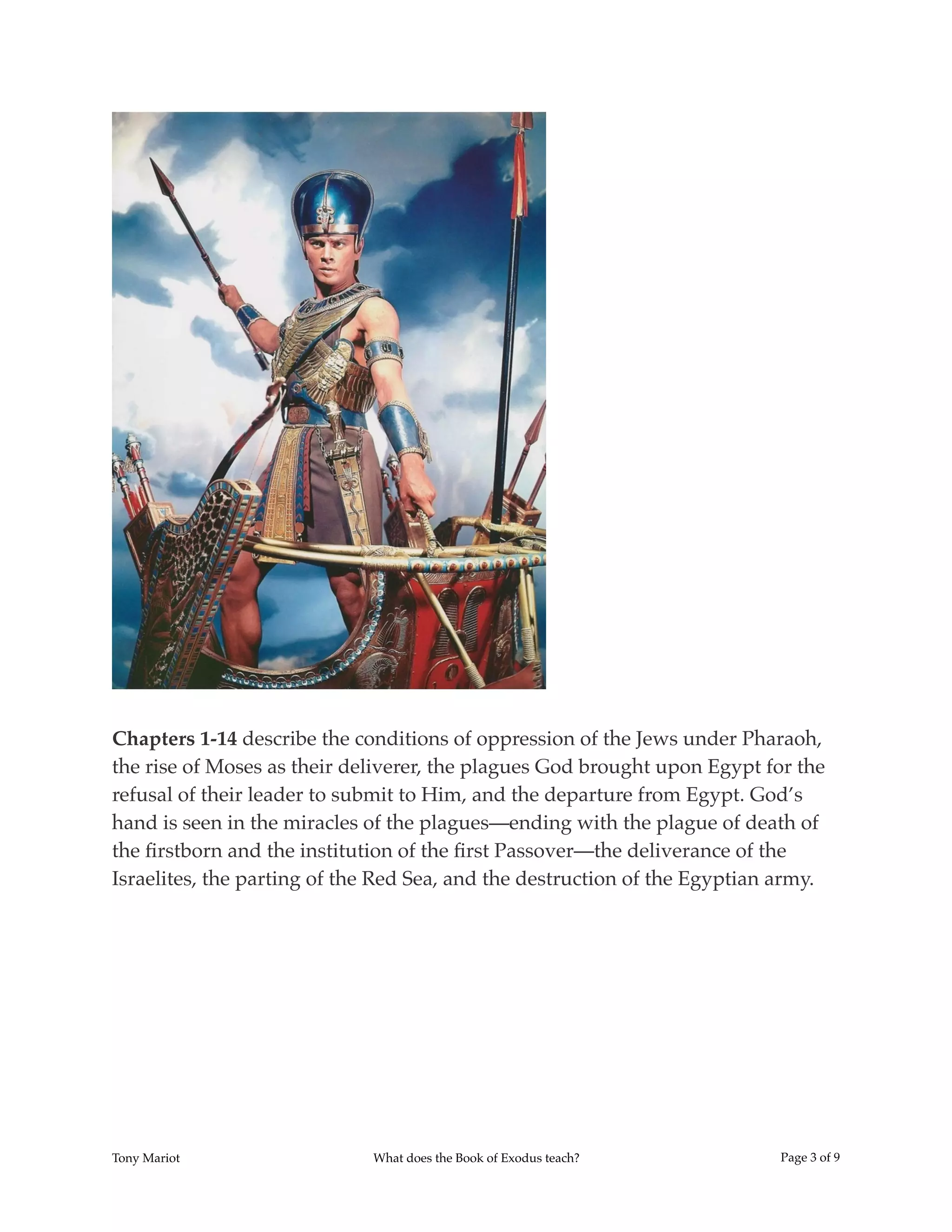 What does the Book of Exodus teach? | PDF