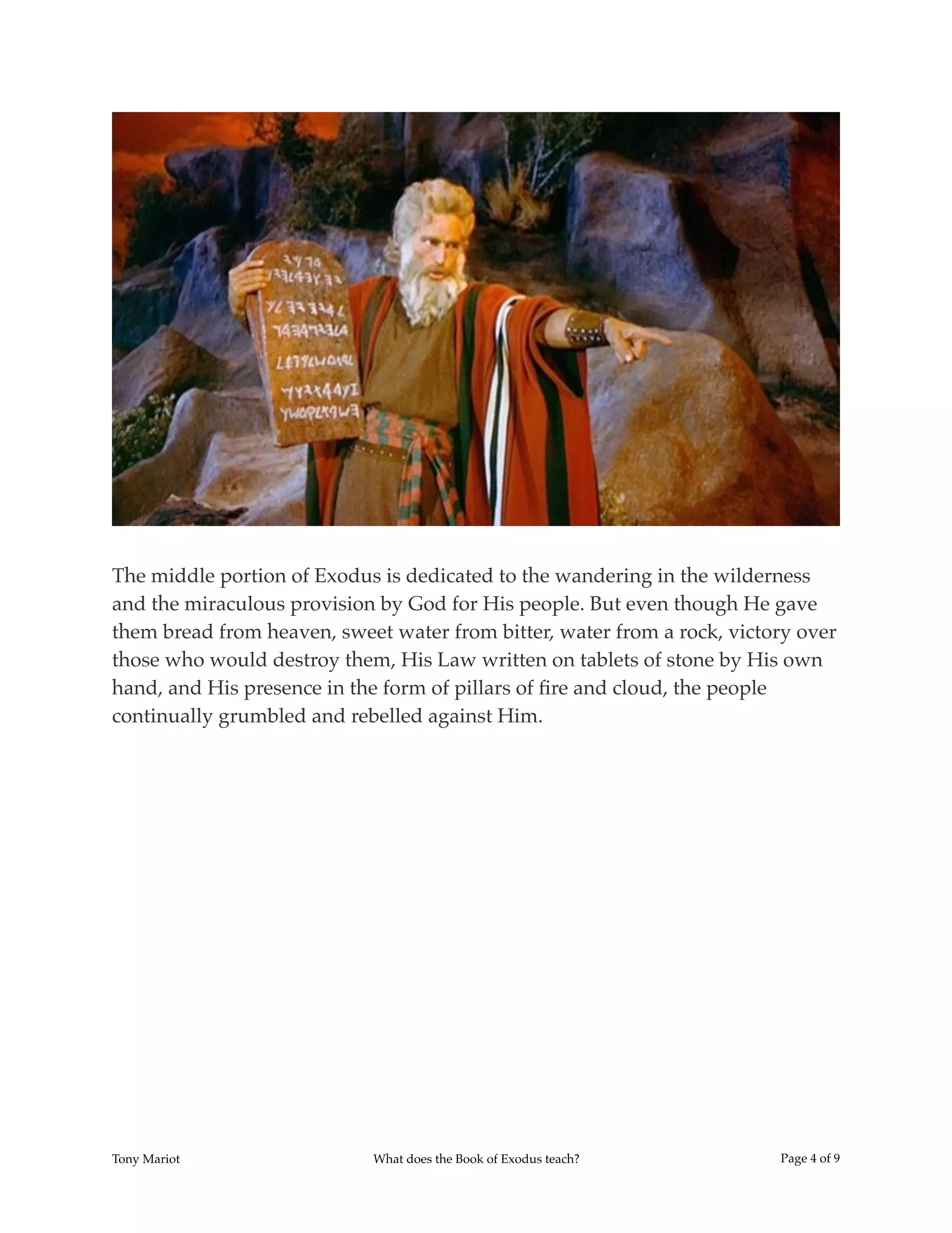 What does the Book of Exodus teach? | PDF