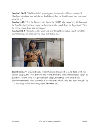 What does the Book of Exodus teach? | PDF