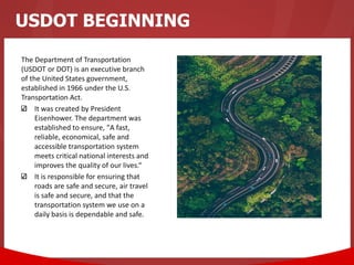 What Does the Department of Transportation Do | PPT