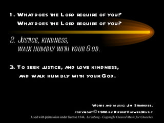 What does the lord | PPT