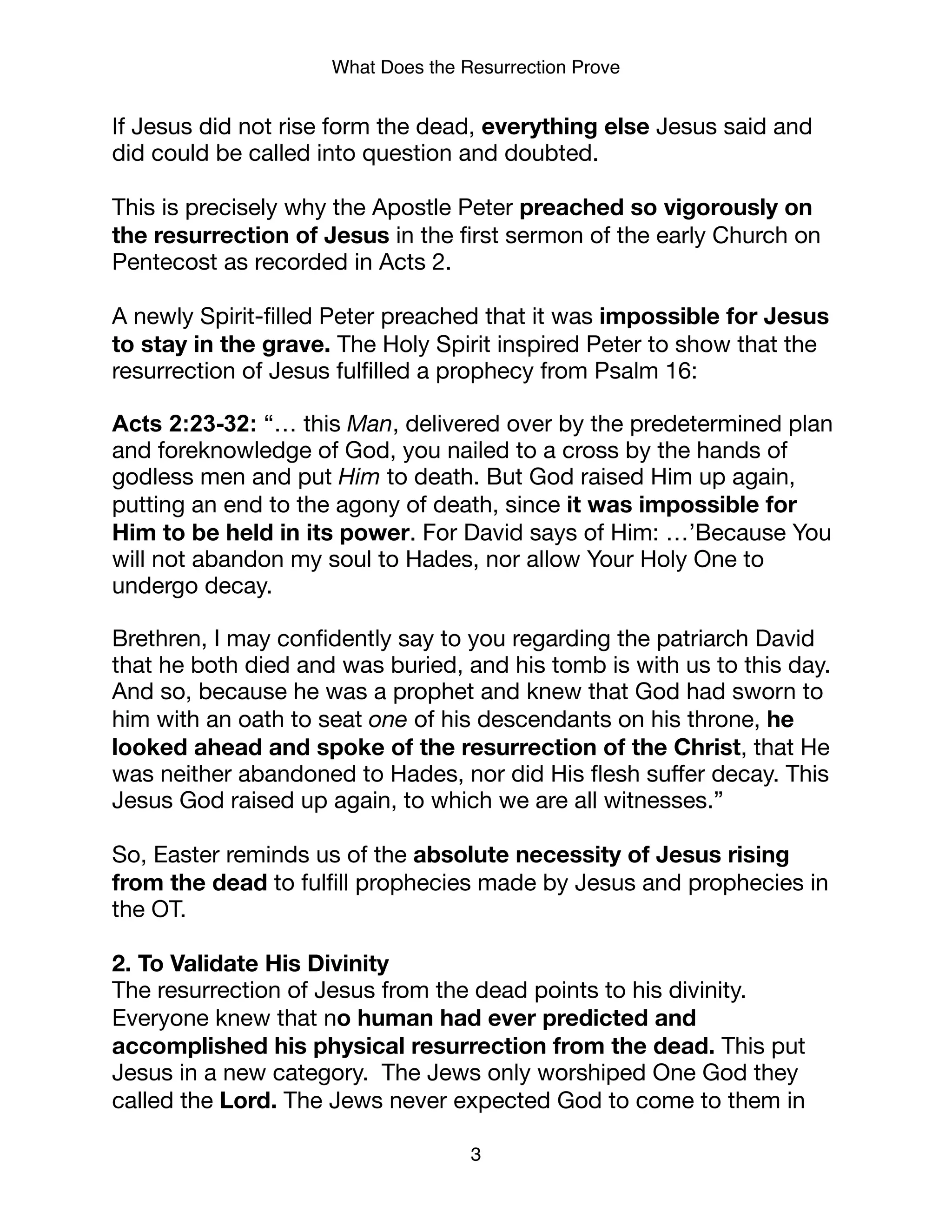 What Does the Resurrection of Jesus Prove? | PDF