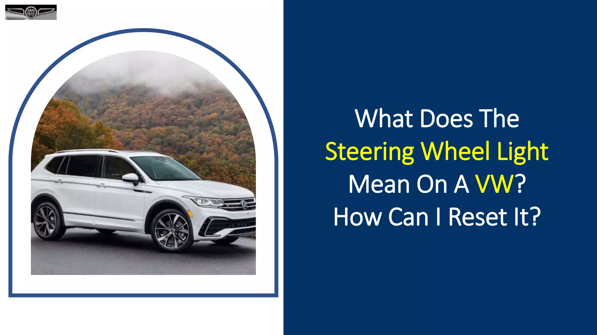What Does The Steering Wheel Light Mean On A VW How Can I Reset It | PPT