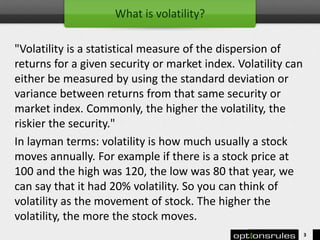 What does volatility mean | PPTX