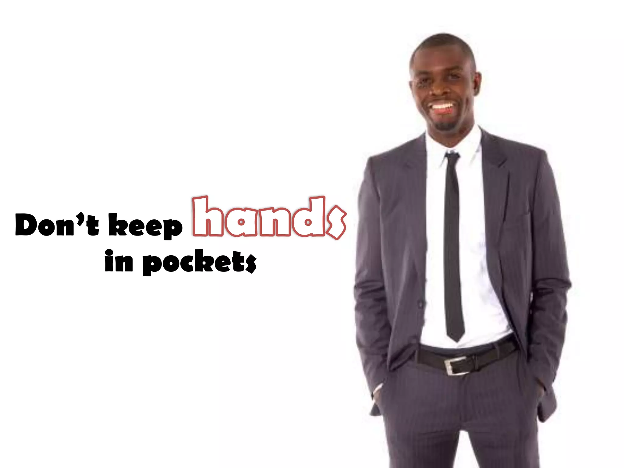 12 Slides to better hand positions during Corporate Presentations | PPTX