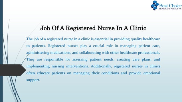 WHAT DO REGISTERED NURSES DO ON A DAILY BASIS? | PPT