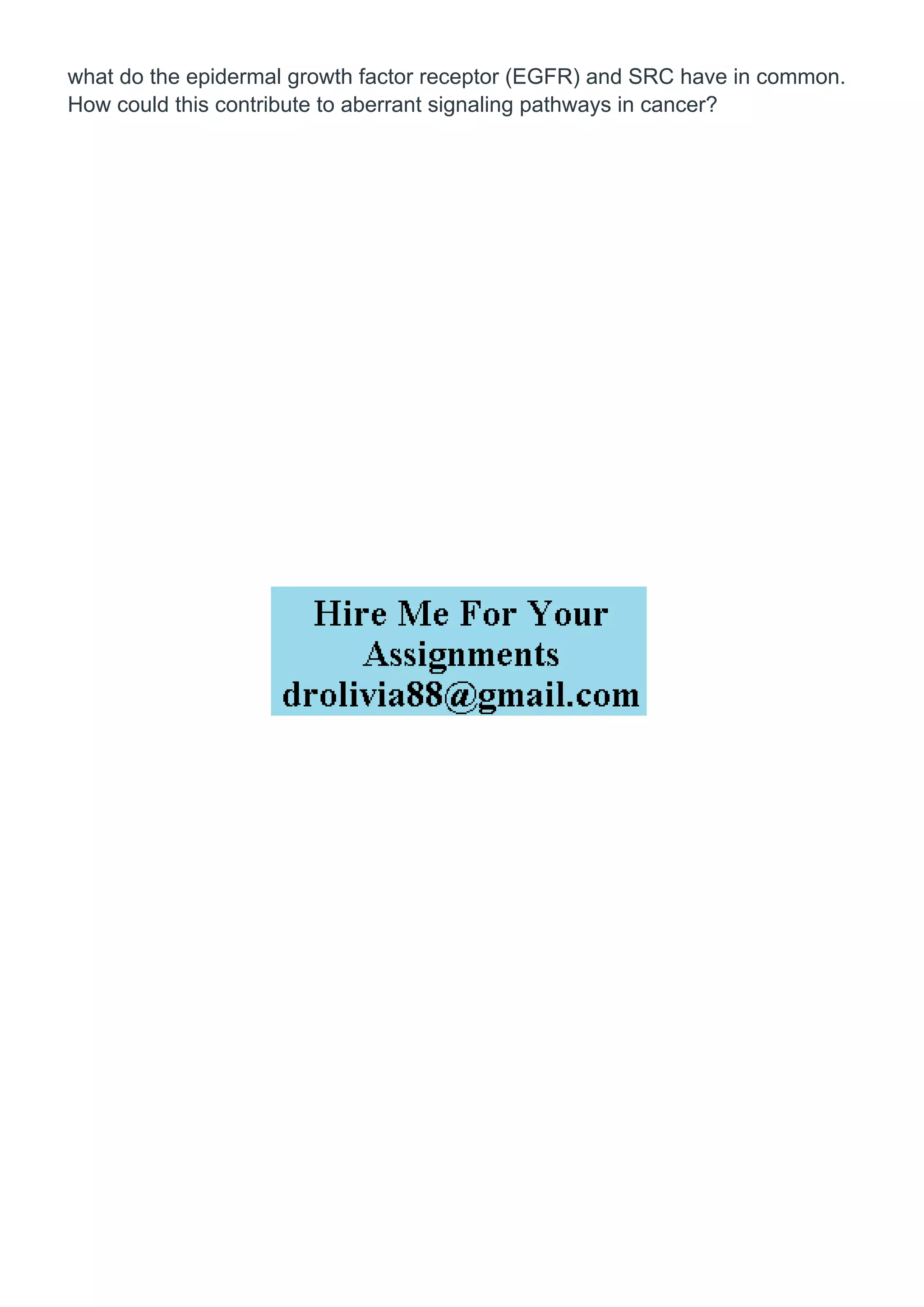 what do the epidermal growth factor receptor EGFR and SRC .pdf | Endocrine and Metabolic ...