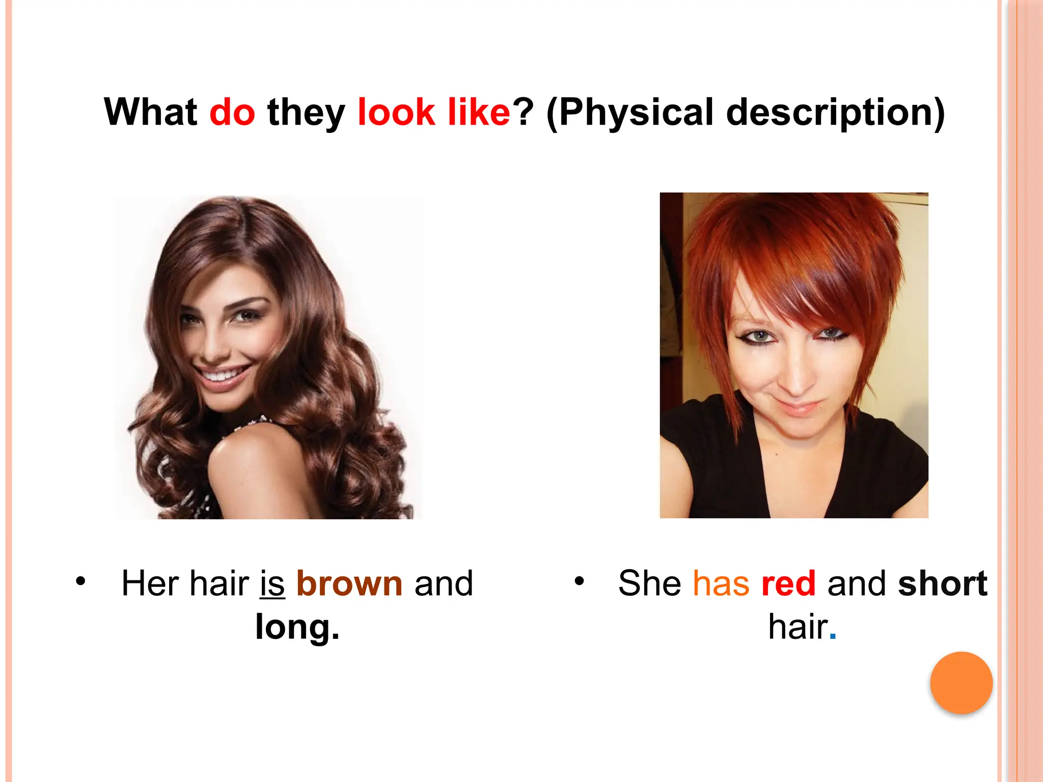 What do they look like - Describing People | PPTX