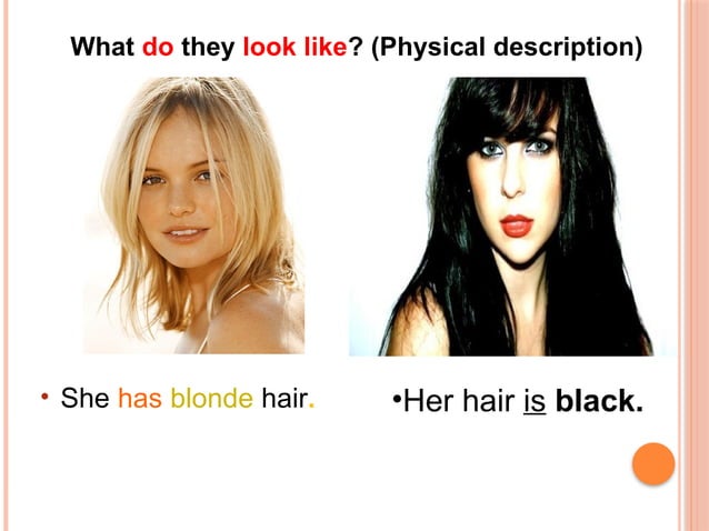 What do they look like - Describing People | PPTX