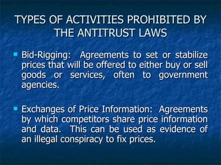 What do Trade Creditors need to know about Antitrust Laws | PPT