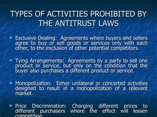 What do Trade Creditors need to know about Antitrust Laws | PPT