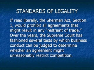 What do Trade Creditors need to know about Antitrust Laws | PPT