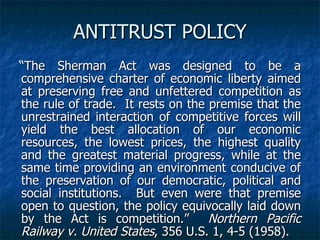 What do Trade Creditors need to know about Antitrust Laws | PPT