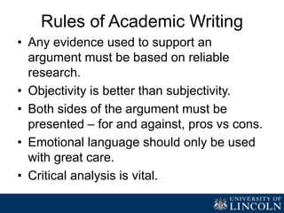 What do we mean by academic writing? | PPTX