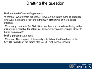 What do we mean by a research question? | PPT