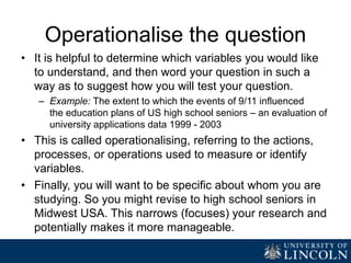 What do we mean by a research question | PPTX