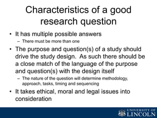 What do we mean by a research question | PPTX
